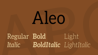 Aleo Font: Clean And Modern Typeface Option