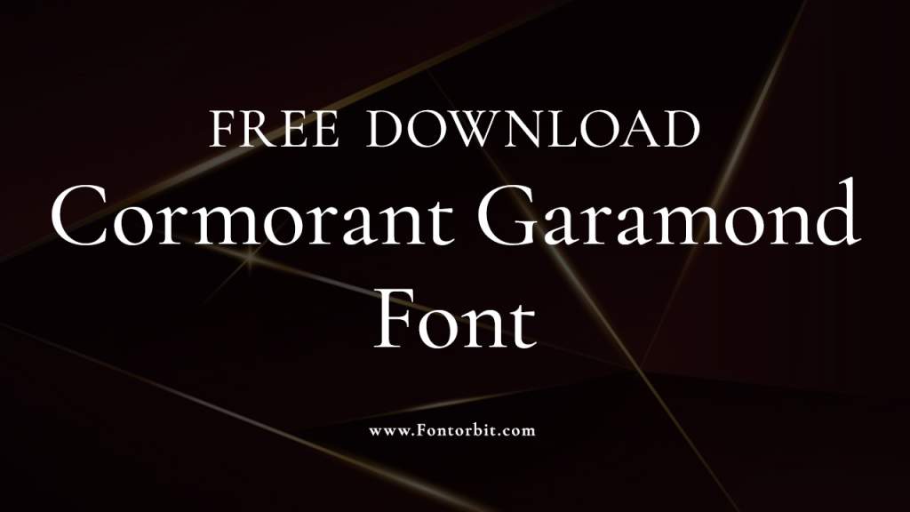 Cormorant Garamond Font: A Beautiful Serif Typeface