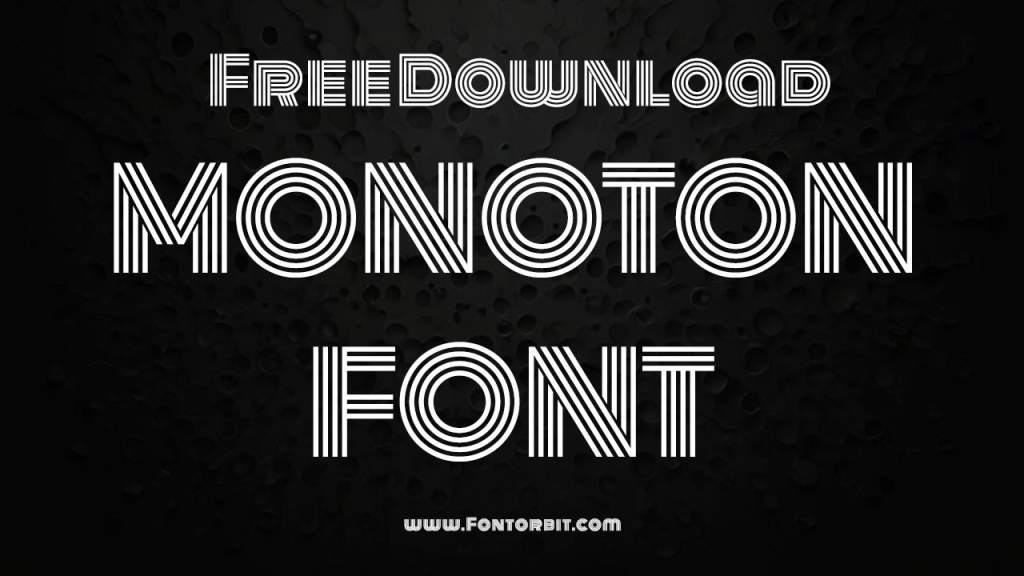 Monoton Font: Bold And Stylish Typeface For Designers