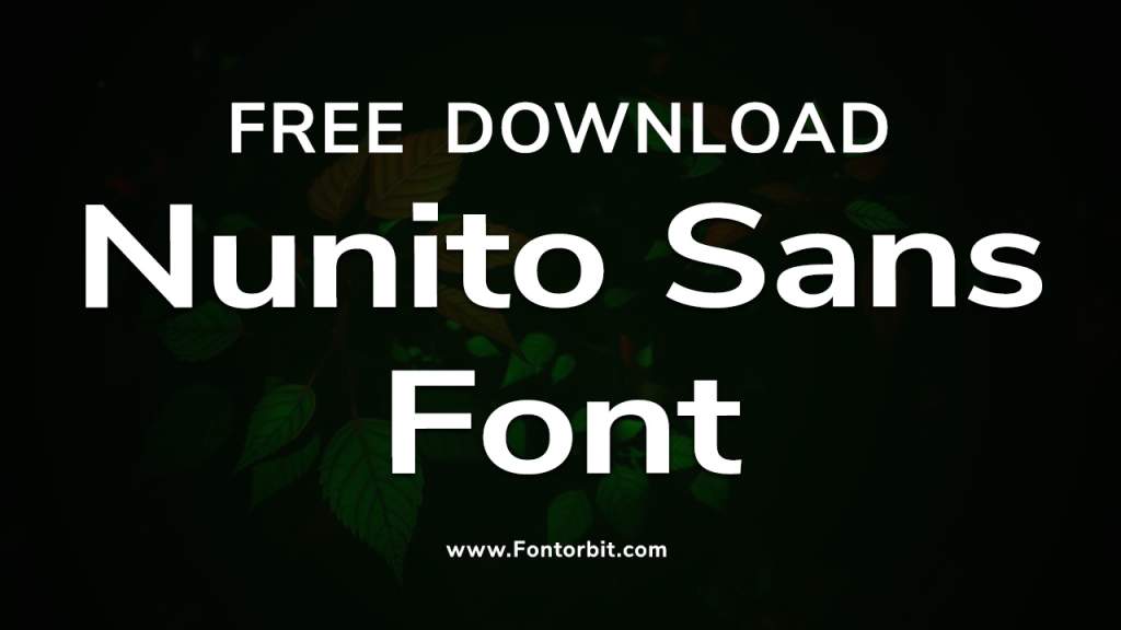 Nunito Sans Font For Contemporary Web Design