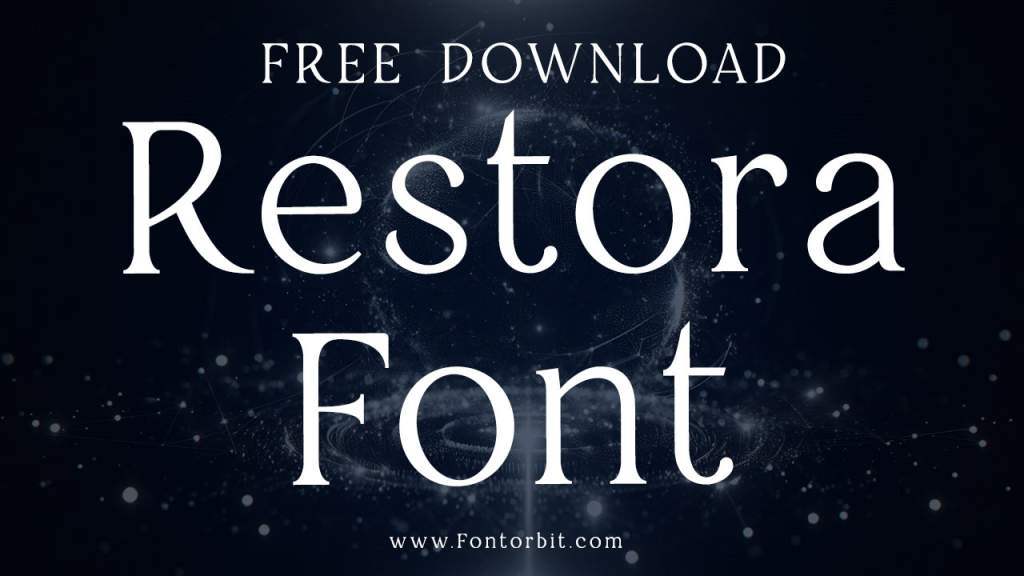 Restora Font Elegant Serif Typeface For Your Projects