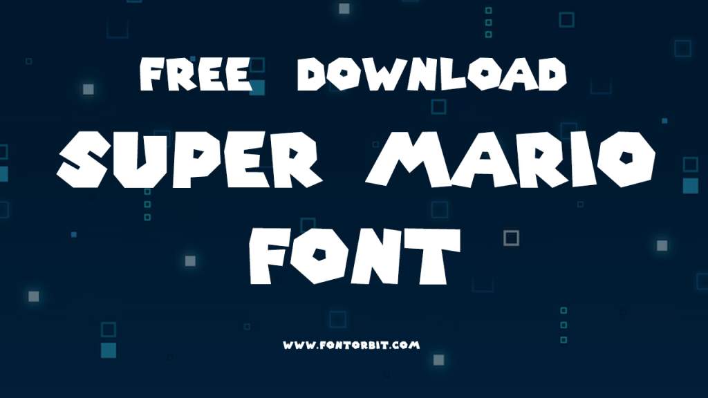 Super Mario Font: Playful Typeface