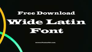 Wide Latin Font Perfect For Your Design Needs