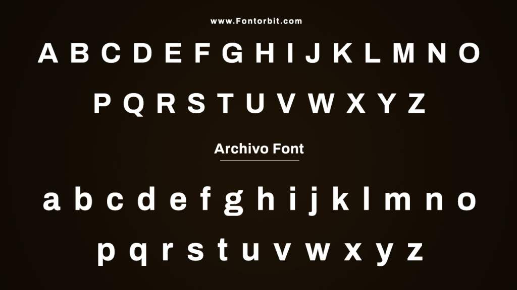Archivo Font: Stylish Typeface for Every Design