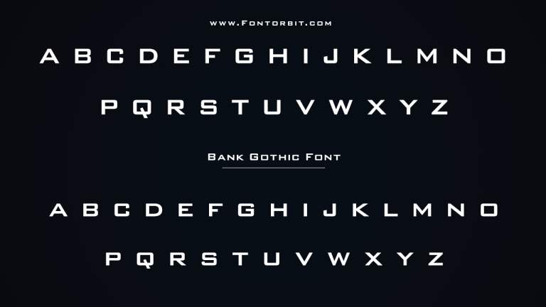 Bank Gothic Font - Enhance Your Projects with Style