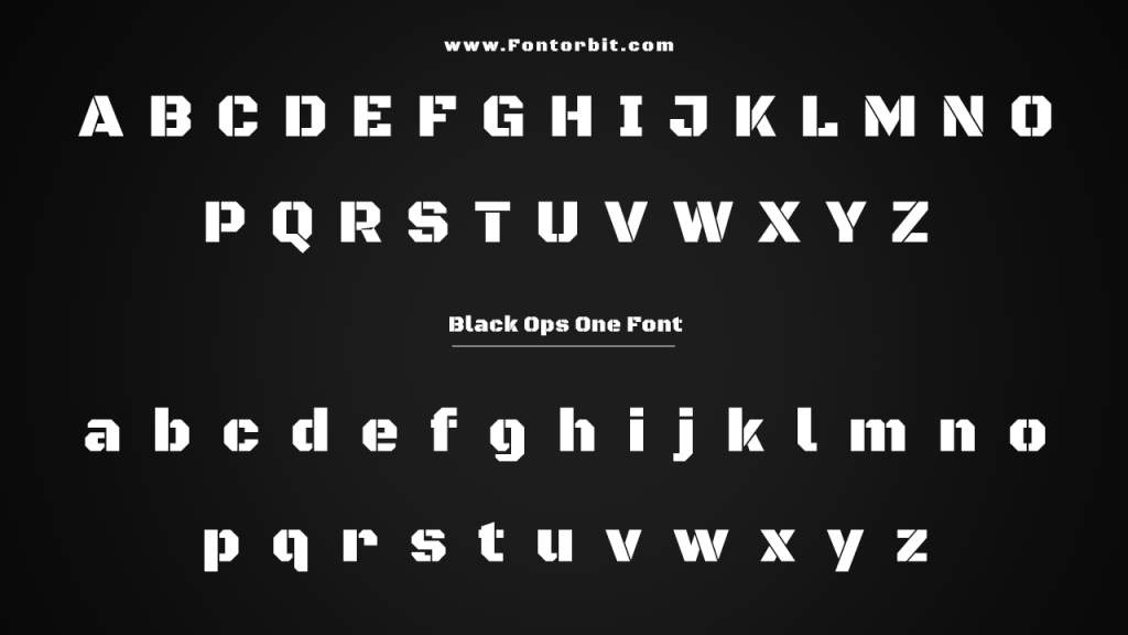 Black Ops One Font for Bold and Dynamic Designs