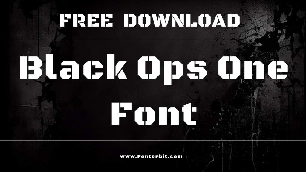 Black Ops One Font for Bold and Dynamic Designs