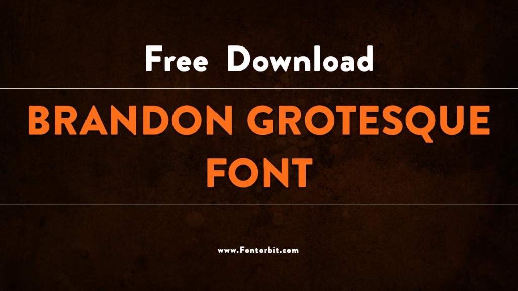 Explore Brandon Grotesque Font Modern Elegance Redefined