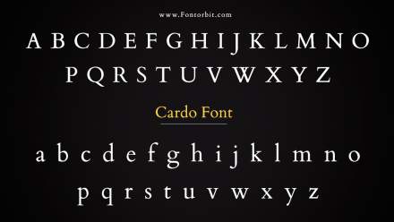Cardo Font - Free Serif Typeface For Academic And Formal Use