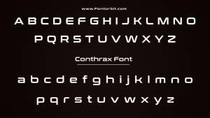 Conthrax Font A Bold Typeface For Modern Designs