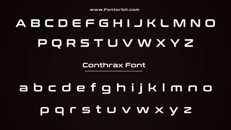 Conthrax Font A Modern Typeface For Your Designs