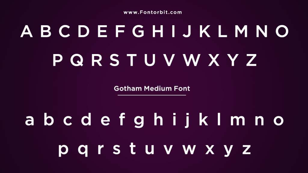 Gotham Medium Font: A Perfect Blend Of Style And Readability