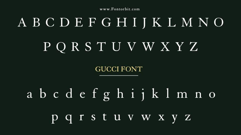 Gucci Font Design Inspiration for Your Projects
