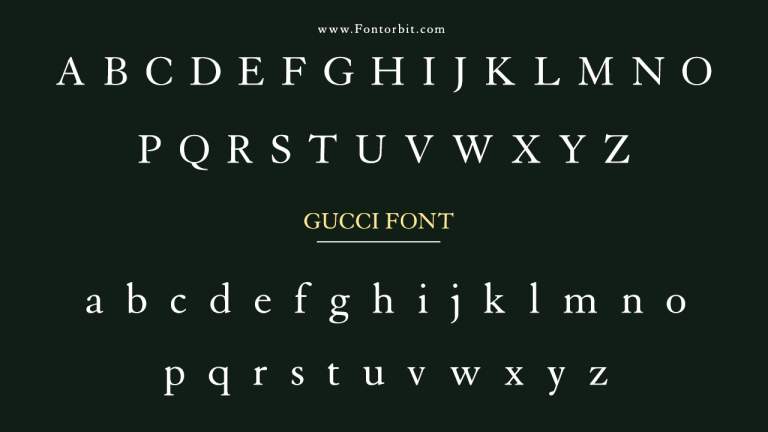 Gucci Font Design Inspiration for Your Projects