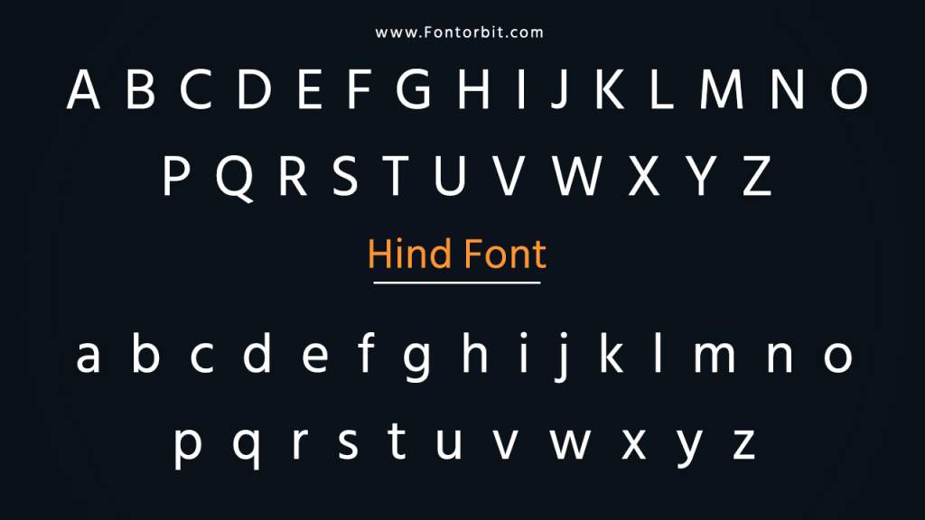 Hind Font Family - A Modern Sans-Serif Typeface