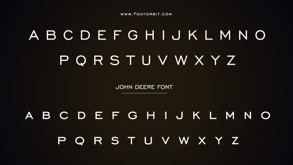 John Deere Font for Bold and Dynamic Designs