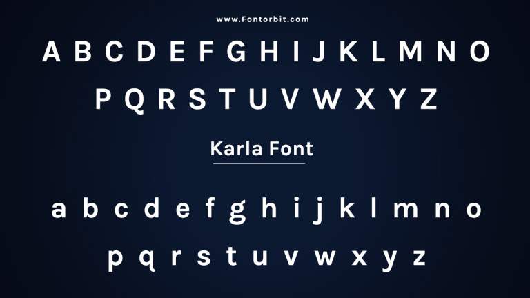 Karla Font Features And Design Insights