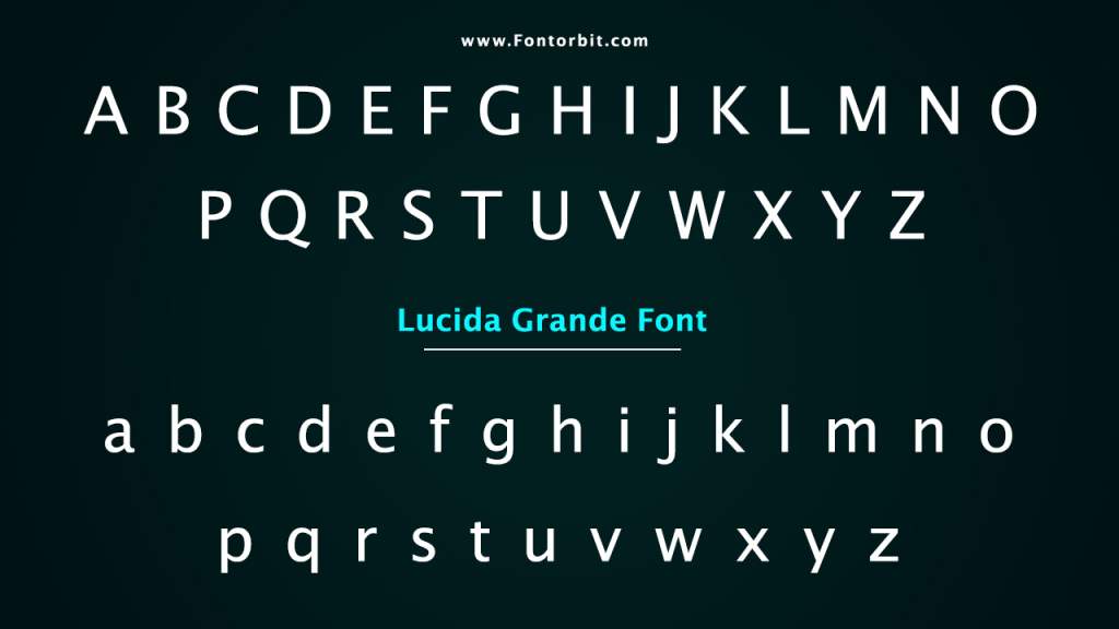 Discover The Versatility Of Lucida Grande Font