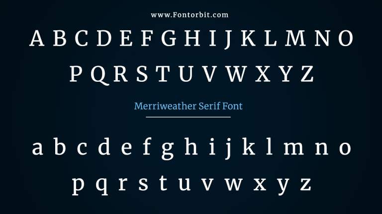 Merriweather Serif Font Features And Design Tips