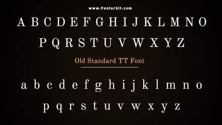 Old Standard TT Font A Classic Typeface For Every Project