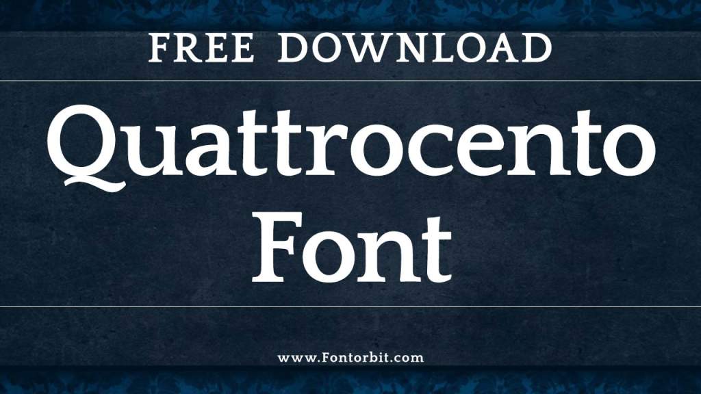 Quattrocento Font Timeless Elegance For Designers