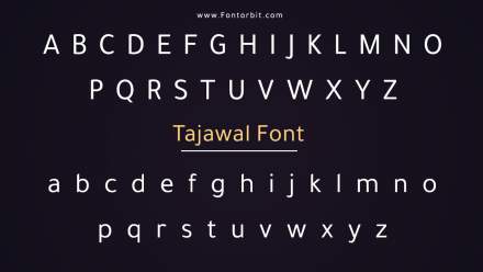 Tajawal Font For Arabic And Latin Typography