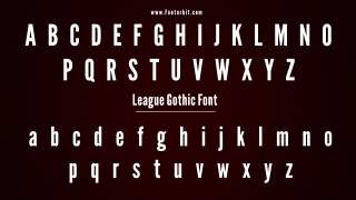 League Gothic Font Features And Design Inspiration