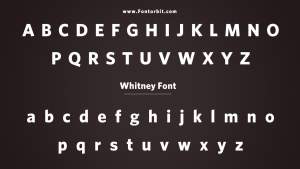 Whitney Font: A Modern Typeface For Digital Designs
