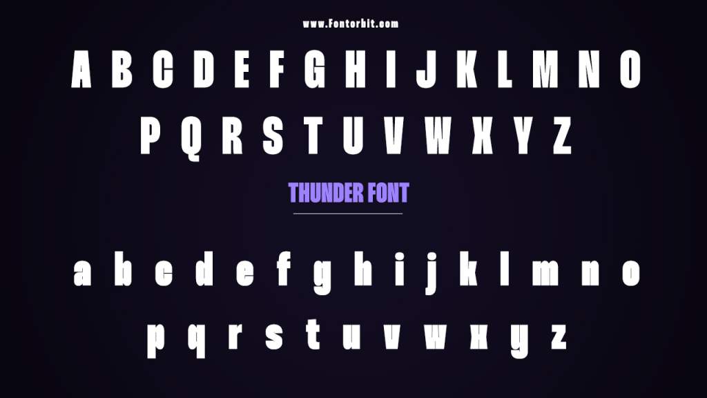 Discover Thunder Font: Bold & Dynamic Typeface
