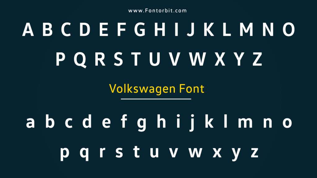Volkswagen Font: A Modern Typeface for Branding
