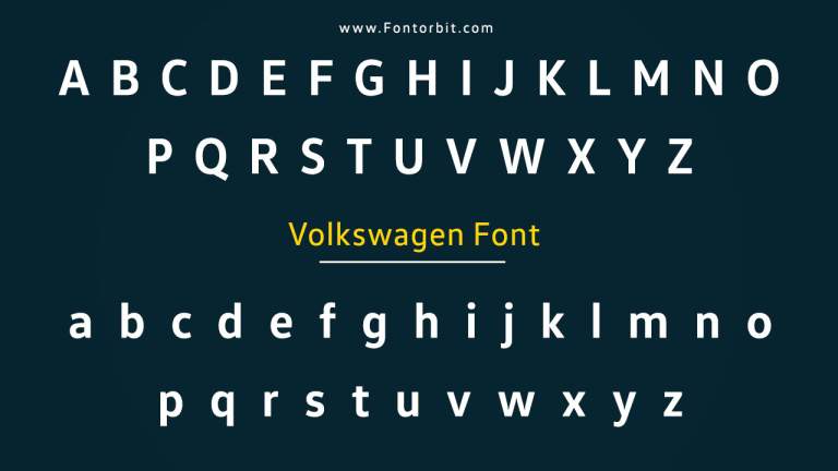 Volkswagen Font: A Modern Typeface for Branding