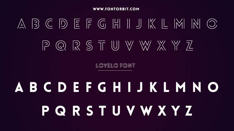 Lovelo Font | Modern Sans-Serif Typeface for Designers