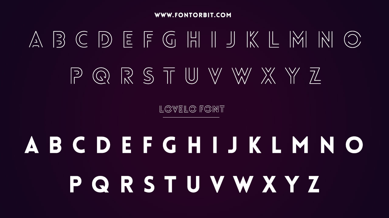 Lovelo Font | Modern Sans-Serif Typeface for Designers
