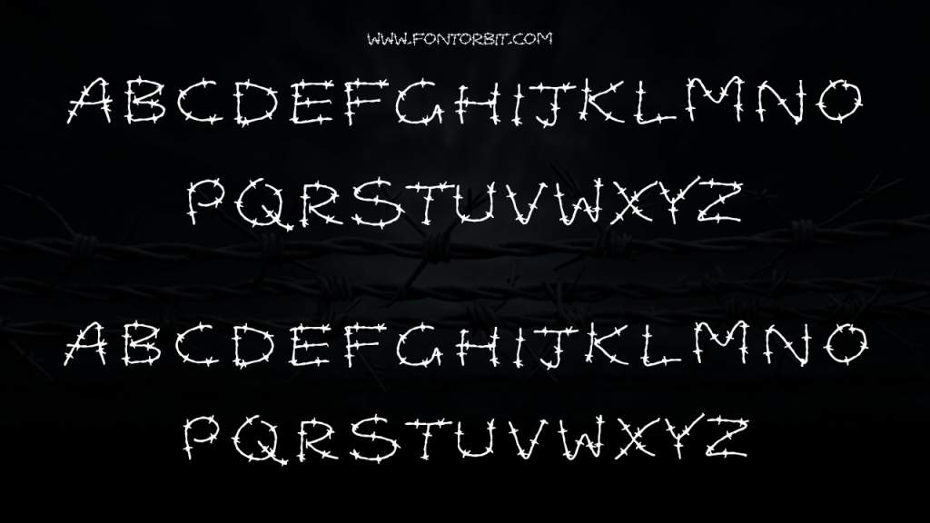 Barbed Wire Font for Bold and Unique Typography
