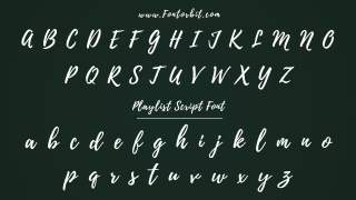 Playlist Script Font: Free Brush & Cursive Typeface