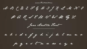 Jane Austen Font – Elegant Calligraphy Script for Writers