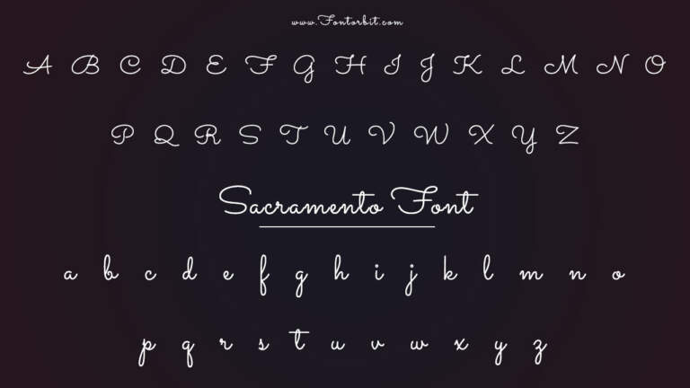 Sacramento Font – Stylish & Elegant Handwritten Typeface