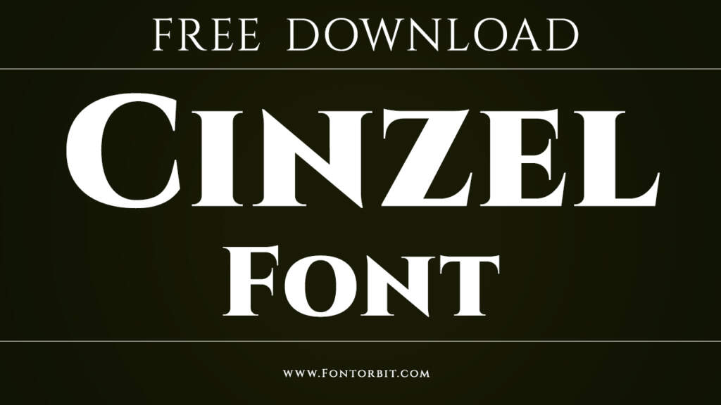 Cinzel Font Free Download and Usage Guide