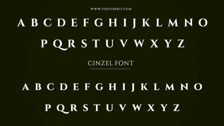 Cinzel Font Usage Guide