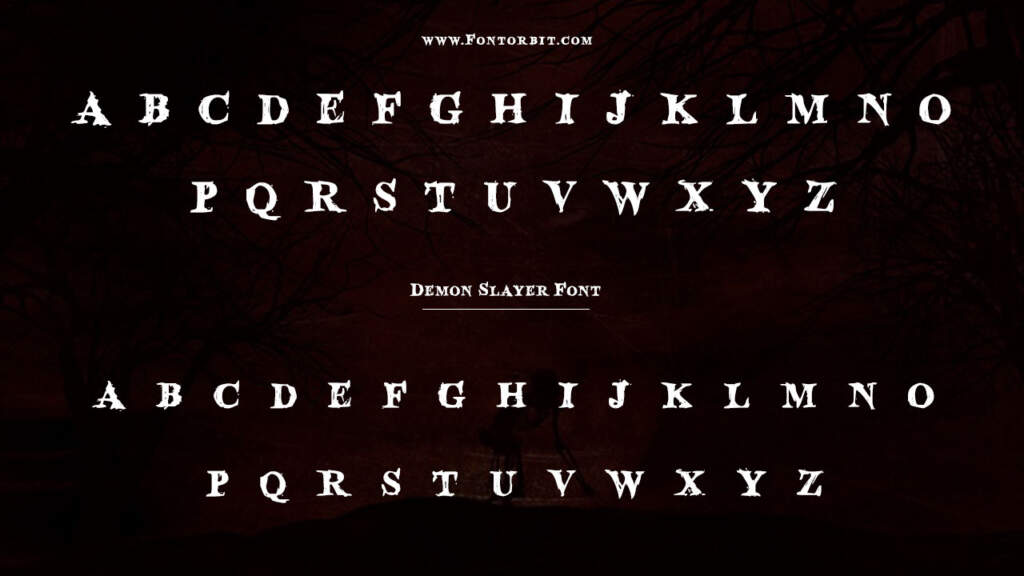 Demon Slayer Font Free Download