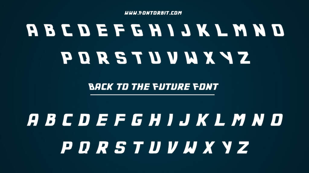 Back To The Future Font: A Typographic Masterpiece Explained