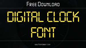 Clean Digital Clock Fonts For Professional Use