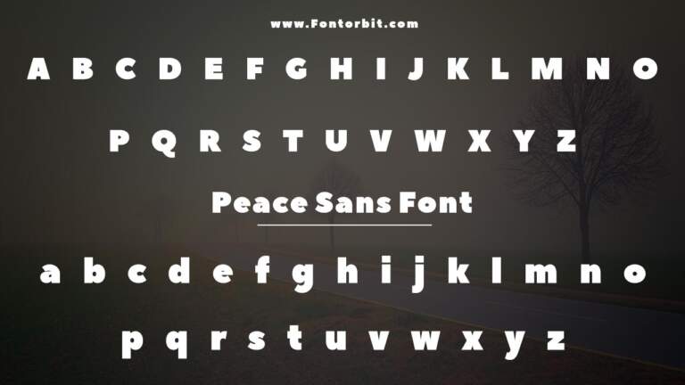 Peace Sans Font: Bold, Free Sans-Serif Typeface for Designers