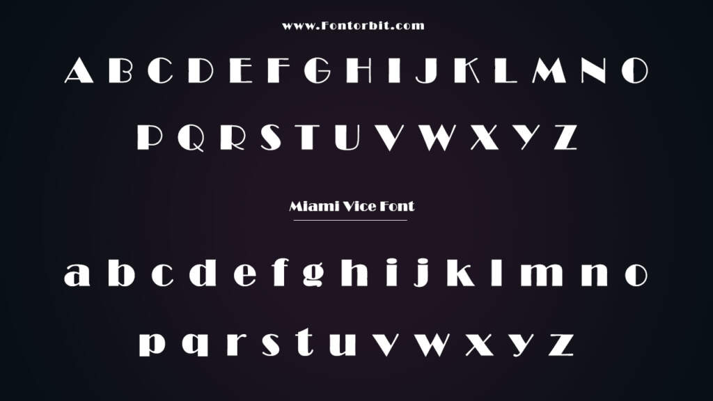 Miami Vice Font Ideas
