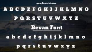 Bevan Font: Bold Slab Serif for Impactful Branding