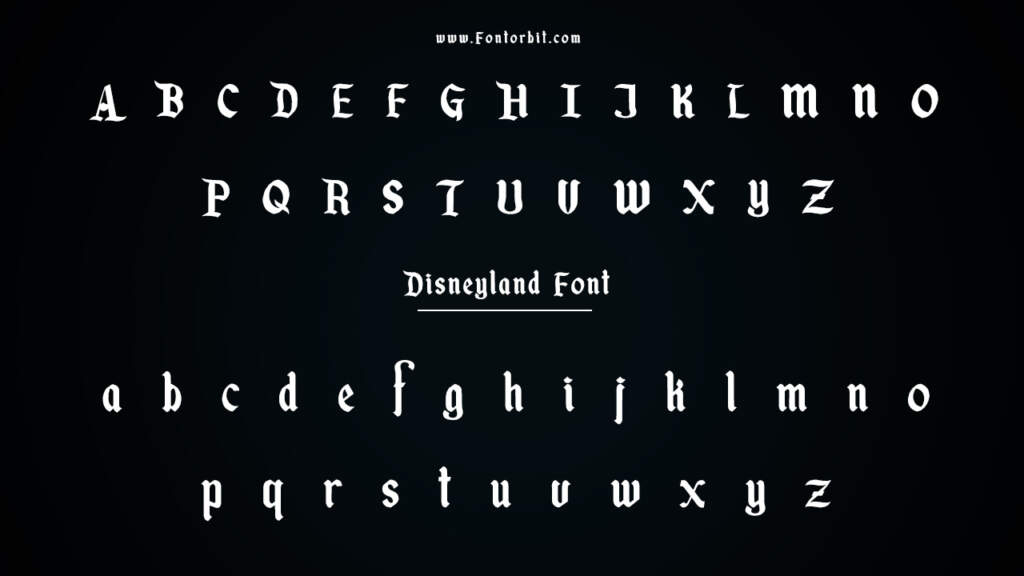 Disneyland Font: Magical Typeface For Creative Designs