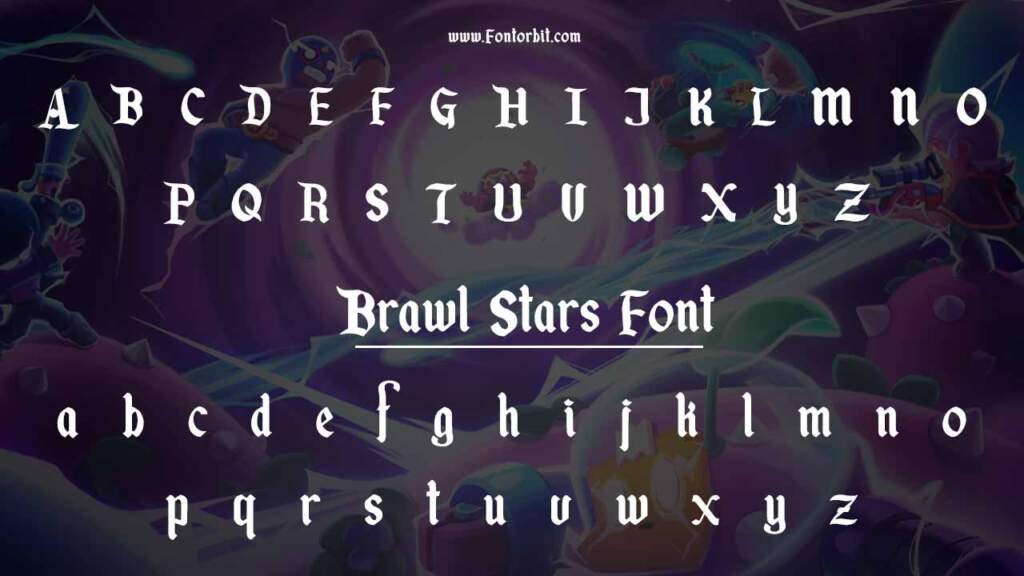 Brawl Stars Font for Creative Projects