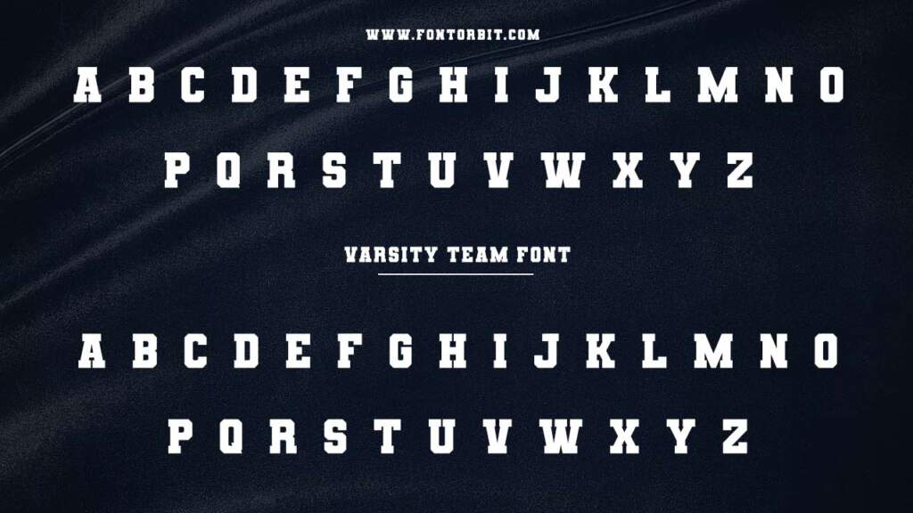 Varsity Team Font - Bold Retro Typeface