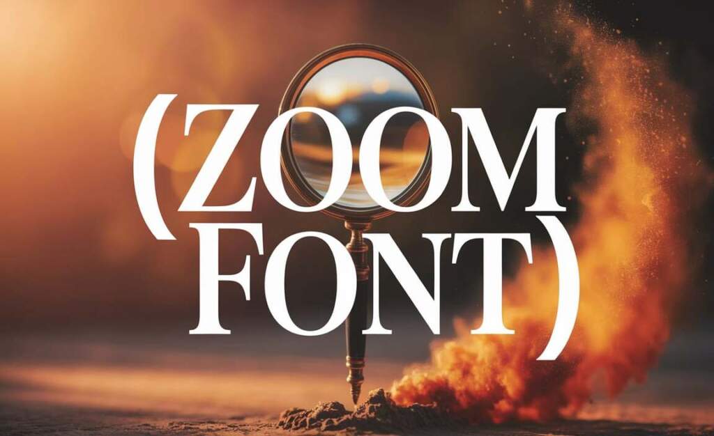 Zoom Font: Modern Typeface For Digital Communication