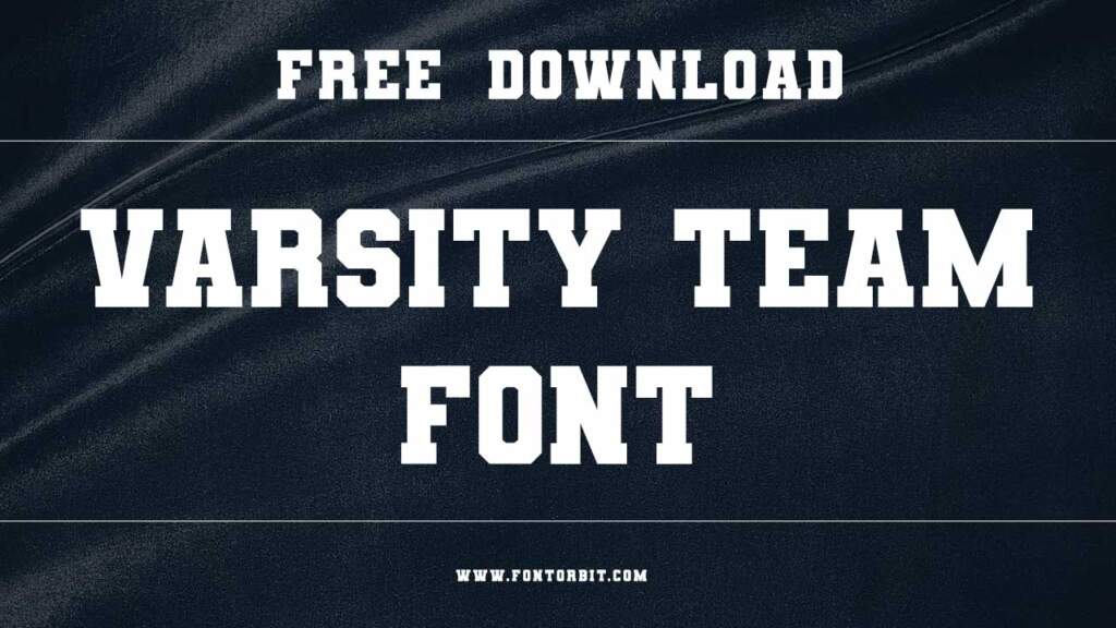 Varsity Team Font - Bold Retro Typeface